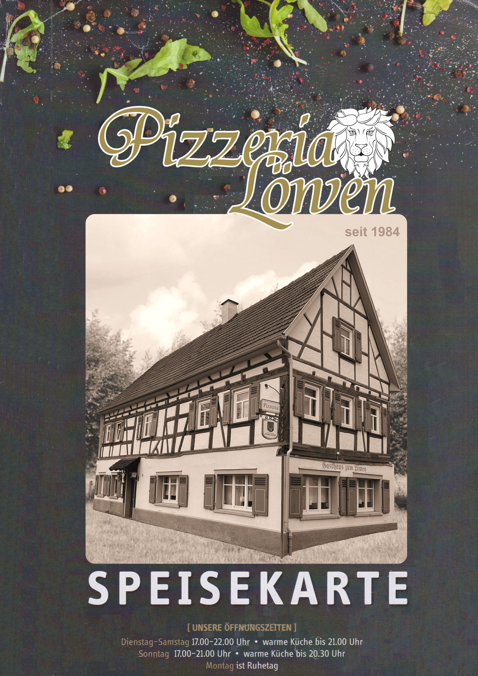 Speisekarte - Pizzeria Löwen Mössingen