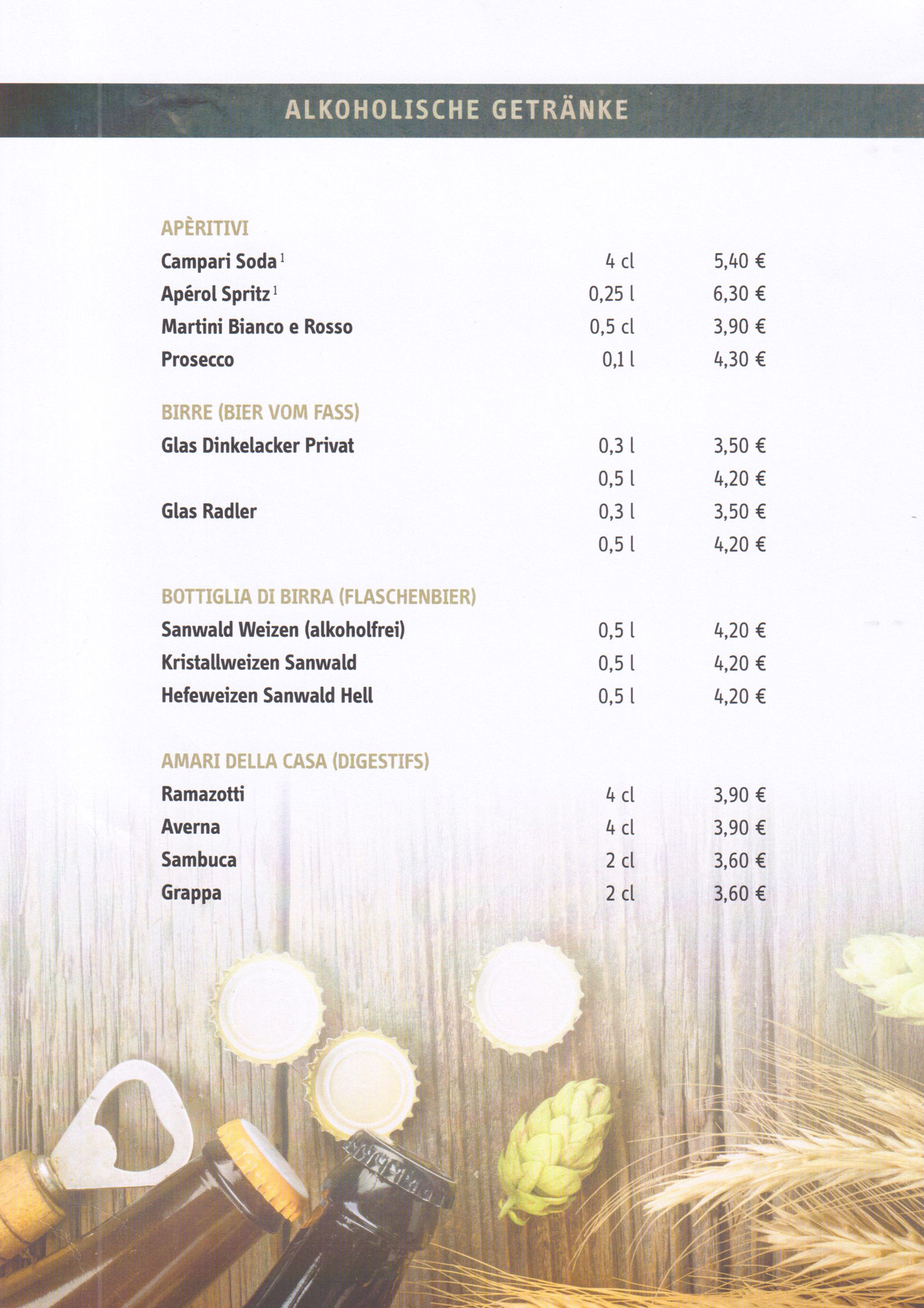 Speisekarte - Pizzeria Löwen Mössingen